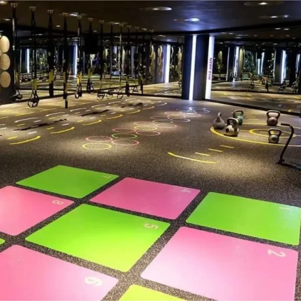 Functional Training Rubber Gym Flooring for UAE Studios